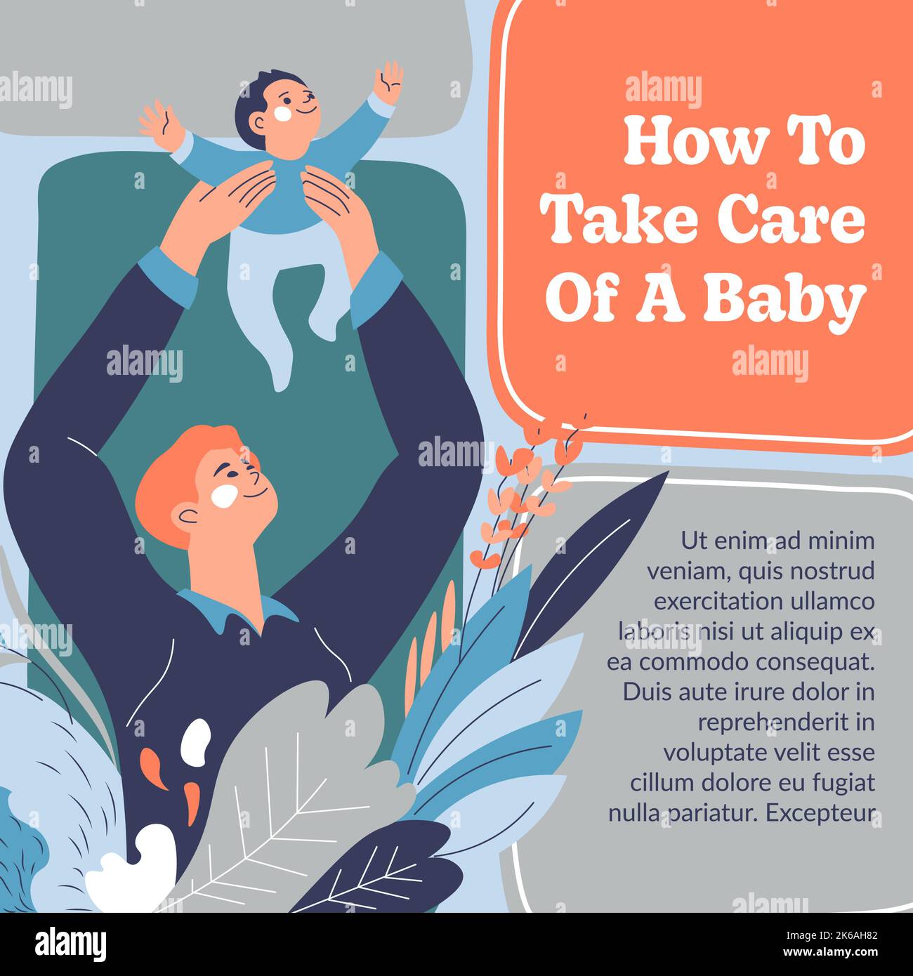 How to take care of baby, parenting courses vector Stock Vector Image & Art - Alamy