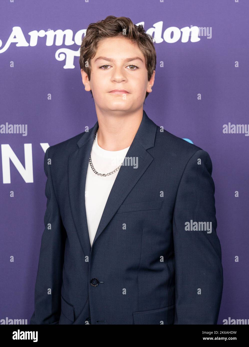 Dane West attends presentation of movie Armageddon Time during 60th New ...