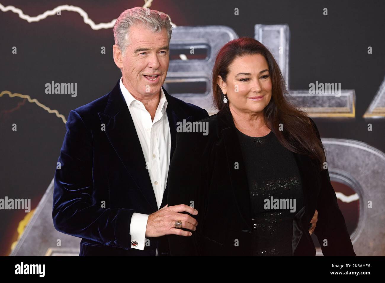 New York, USA. 12th Oct, 2022. (L-R) Actor Pierce Brosnan and Keely ...