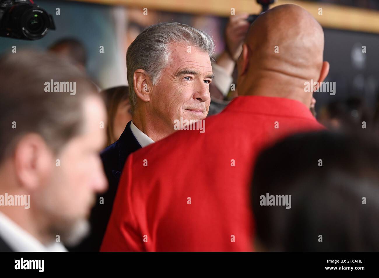 New York, USA. 12th Oct, 2022. Actor Pierce Brosnan attends the “Black ...