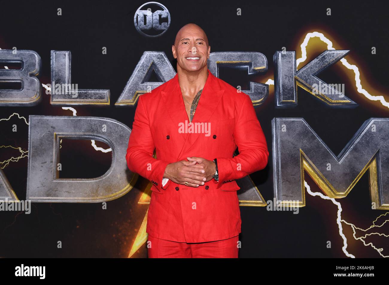 New York, USA. 12th Oct, 2022. Actor Dwayne Johnson attends the “Black ...