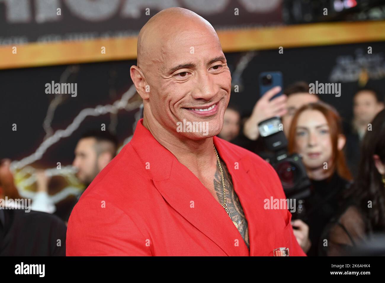 New York, USA. 12th Oct, 2022. Actor Dwayne Johnson attends the “Black ...