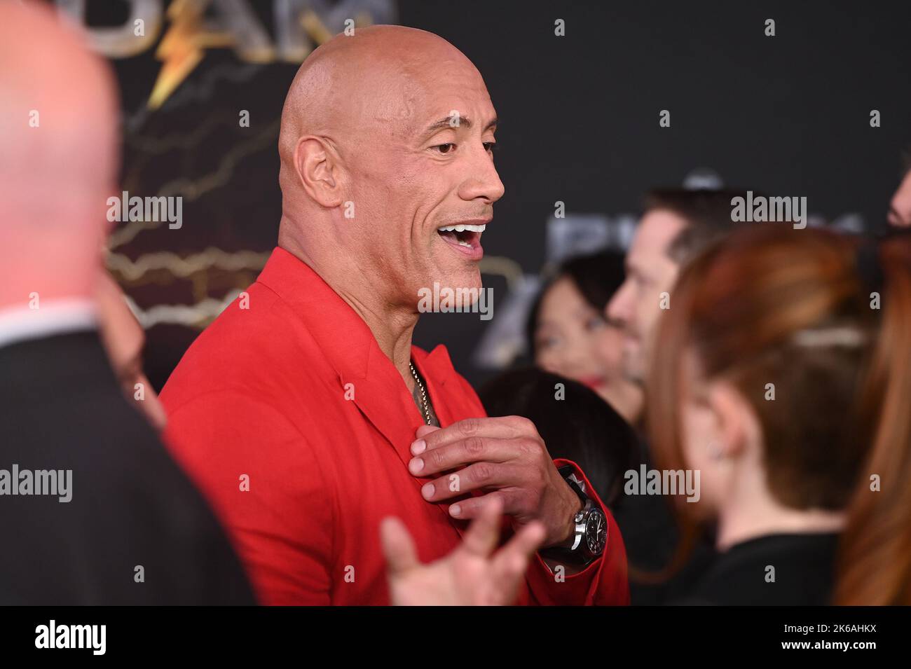 New York, USA. 12th Oct, 2022. Actor Dwayne Johnson attends the “Black ...