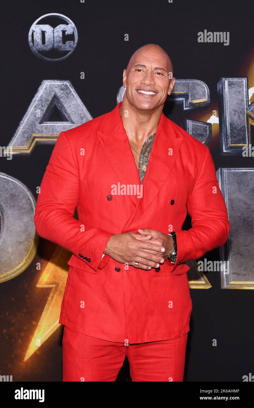 New York, USA. 12th Oct, 2022. Actor Dwayne Johnson attends the “Black ...
