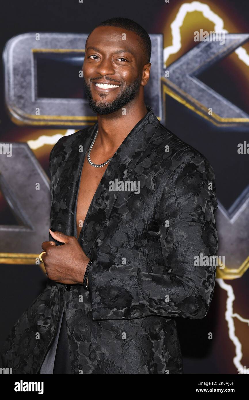 Actor Aldis Hodge attends the “Black Adam” premiere in Times Square ...