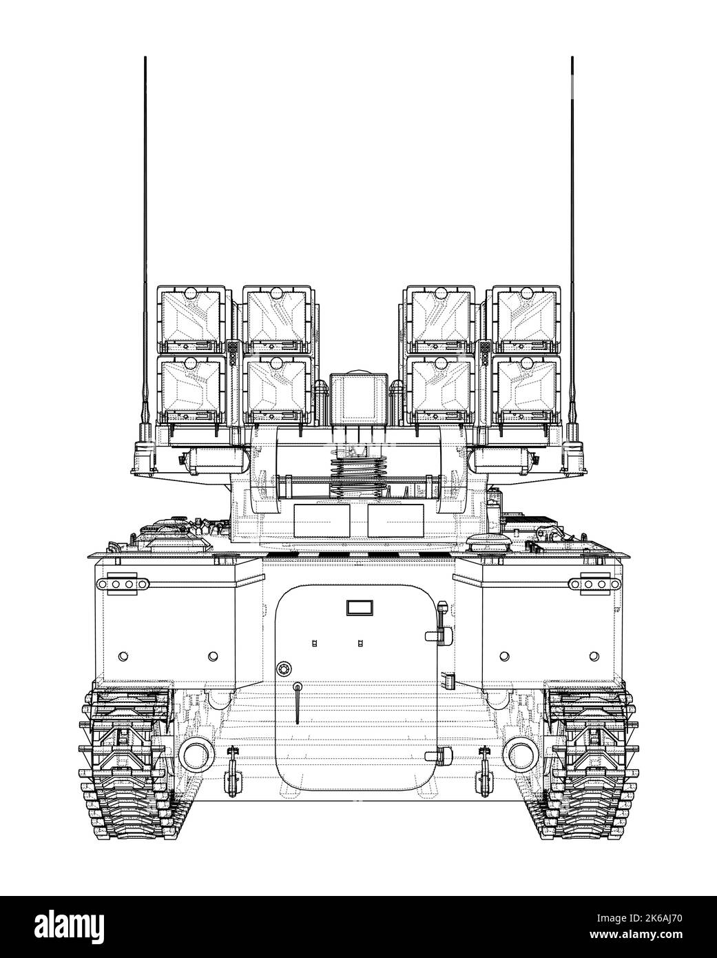 Military track missle system. Vector Stock Vector Image & Art - Alamy