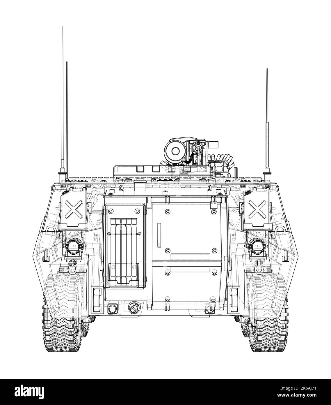 Armored personnel carrier. Vector Stock Vector Image & Art - Alamy