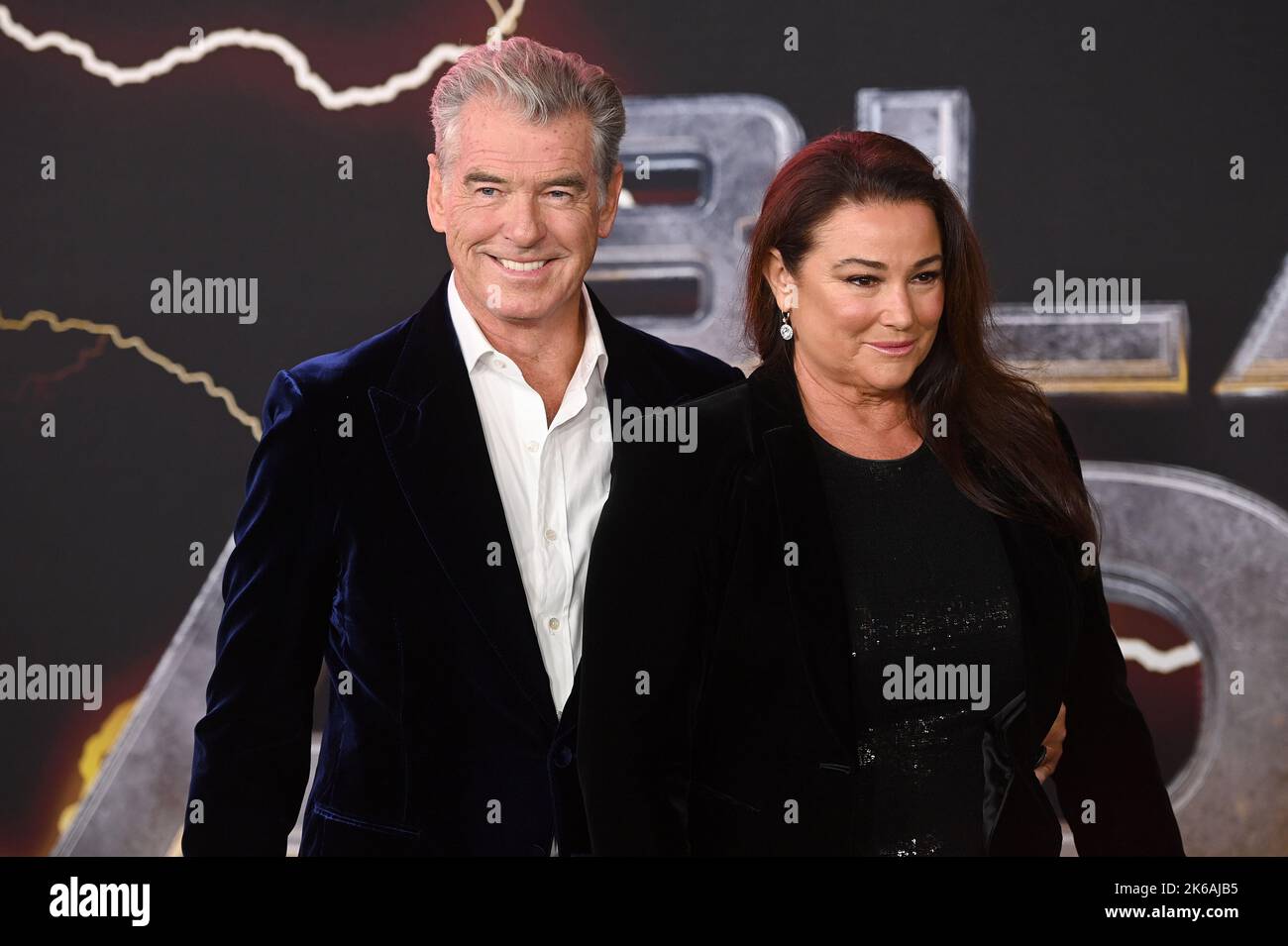 (L-R) Actor Pierce Brosnan and Keely Shaye Smith attend the “Black Adam ...