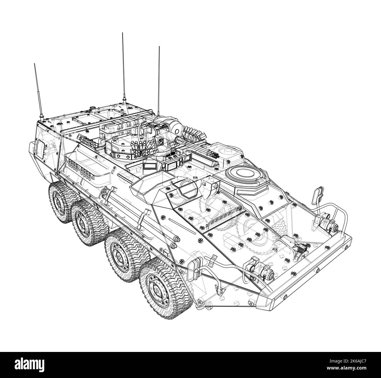 Armored personnel carrier. Vector Stock Vector Image & Art - Alamy