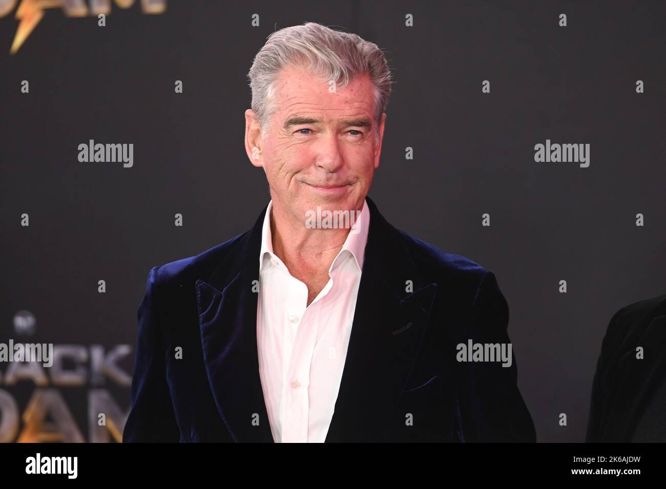 Actor Pierce Brosnan attends the “Black Adam” premiere in Times Square ...