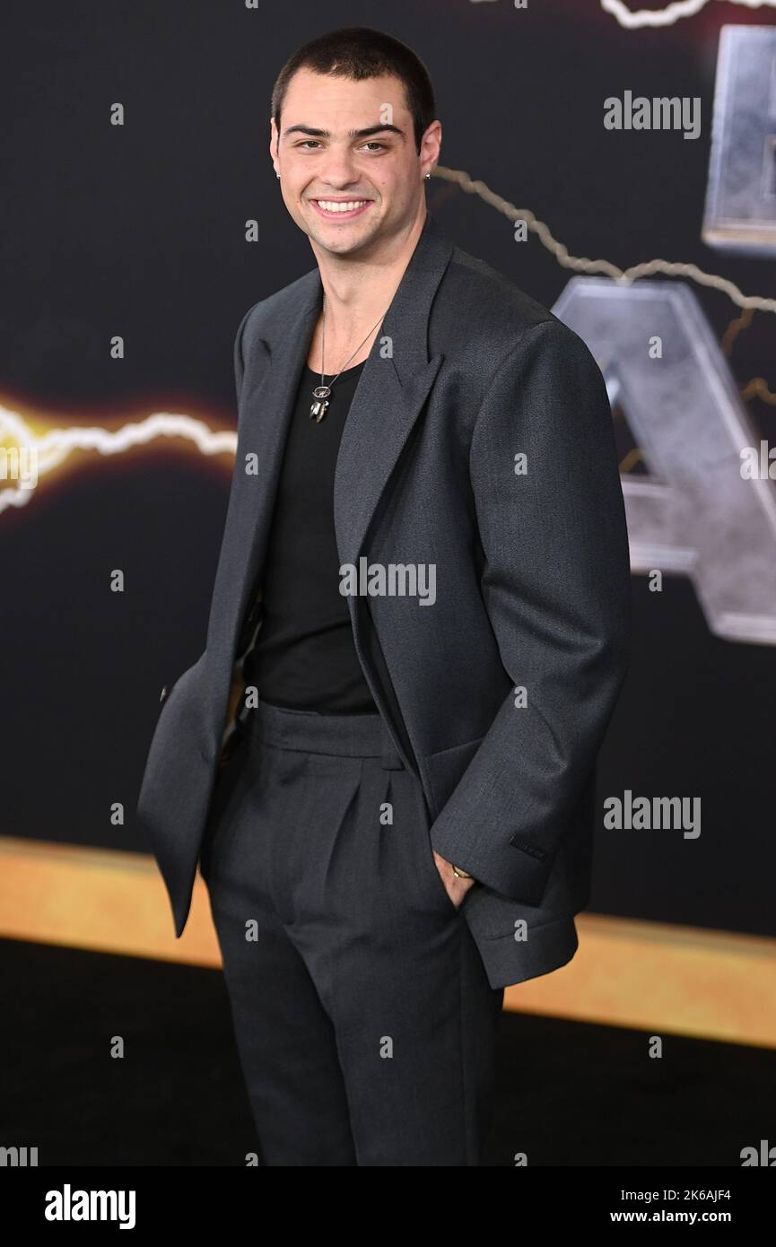 Actor Noah Centineo attends the “Black Adam” premiere in Times Square ...