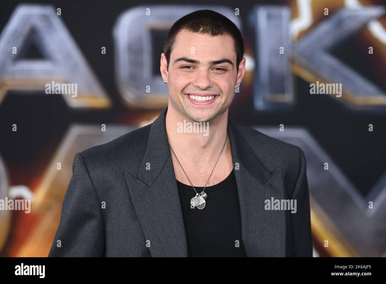 Actor Noah Centineo attends the “Black Adam” premiere in Times Square ...