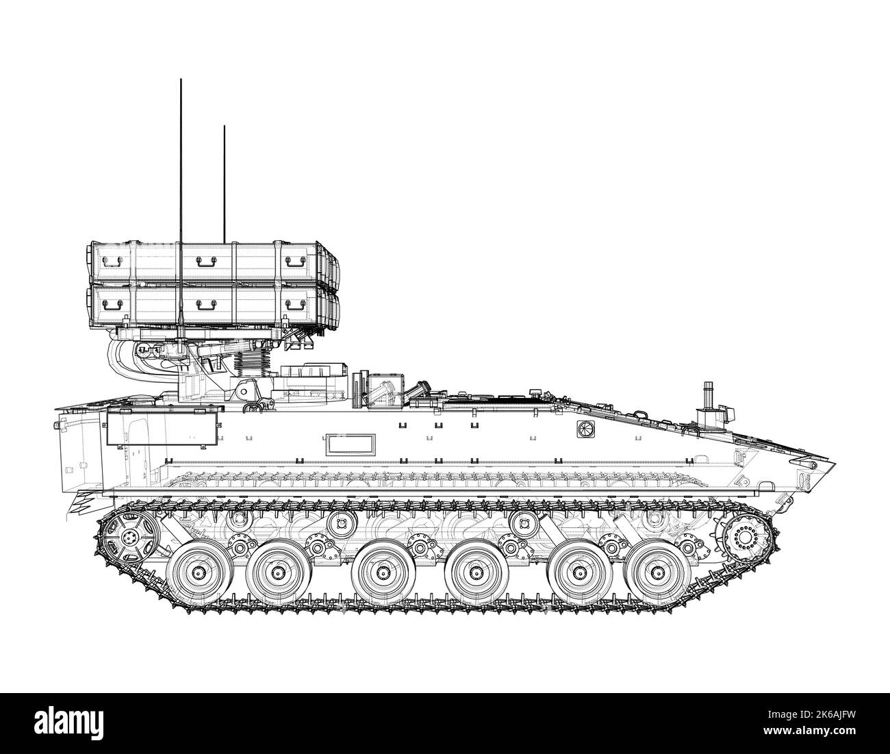 Military track missle system. Vector Stock Vector Image & Art - Alamy