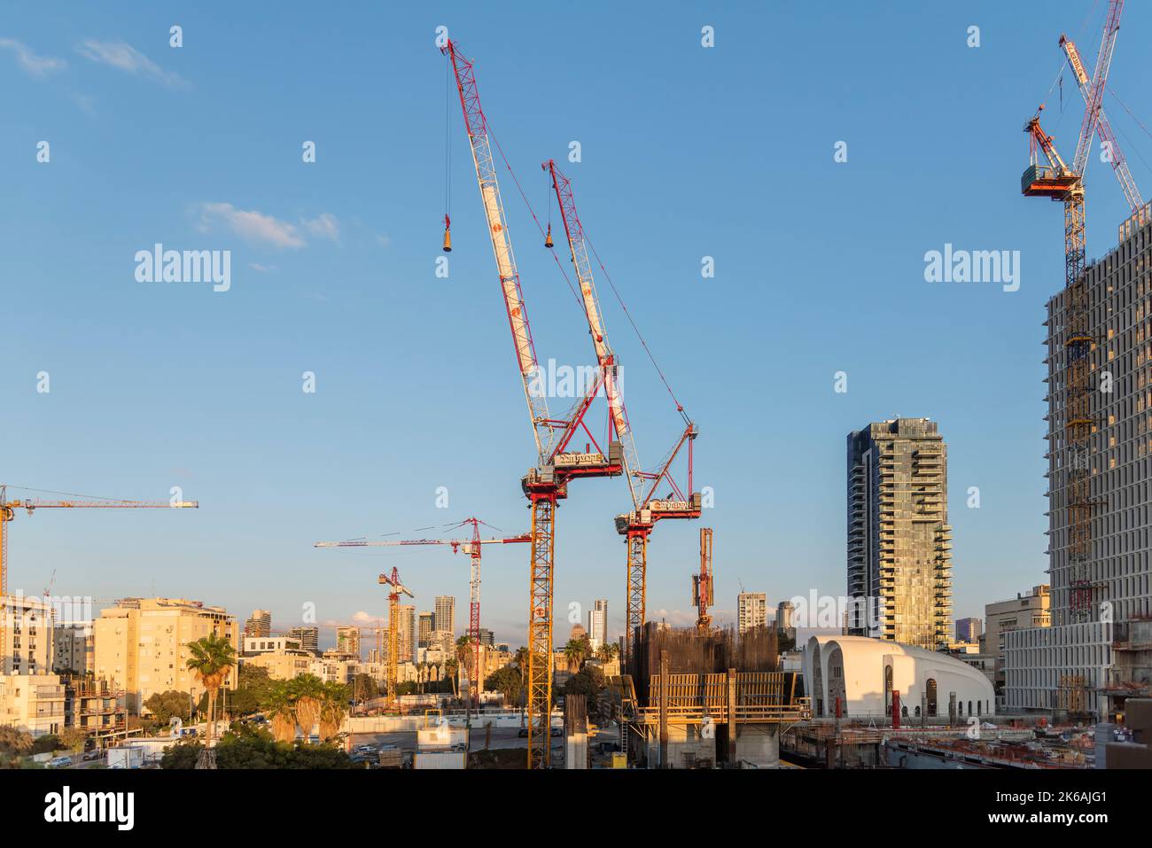 TEL AVIV, ISRAEL - OCTOBER 10 2022: Somail complex in Tel Aviv in the ... TEL AVIV, ISRAEL - OCTOBER 10 2022: Somail complex in Tel Aviv in the ...