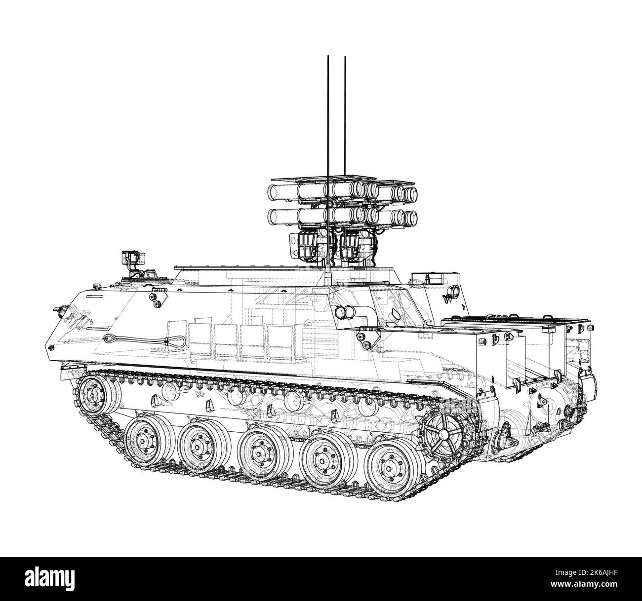 Anti-tank armored car. Vector Stock Vector Image & Art - Alamy