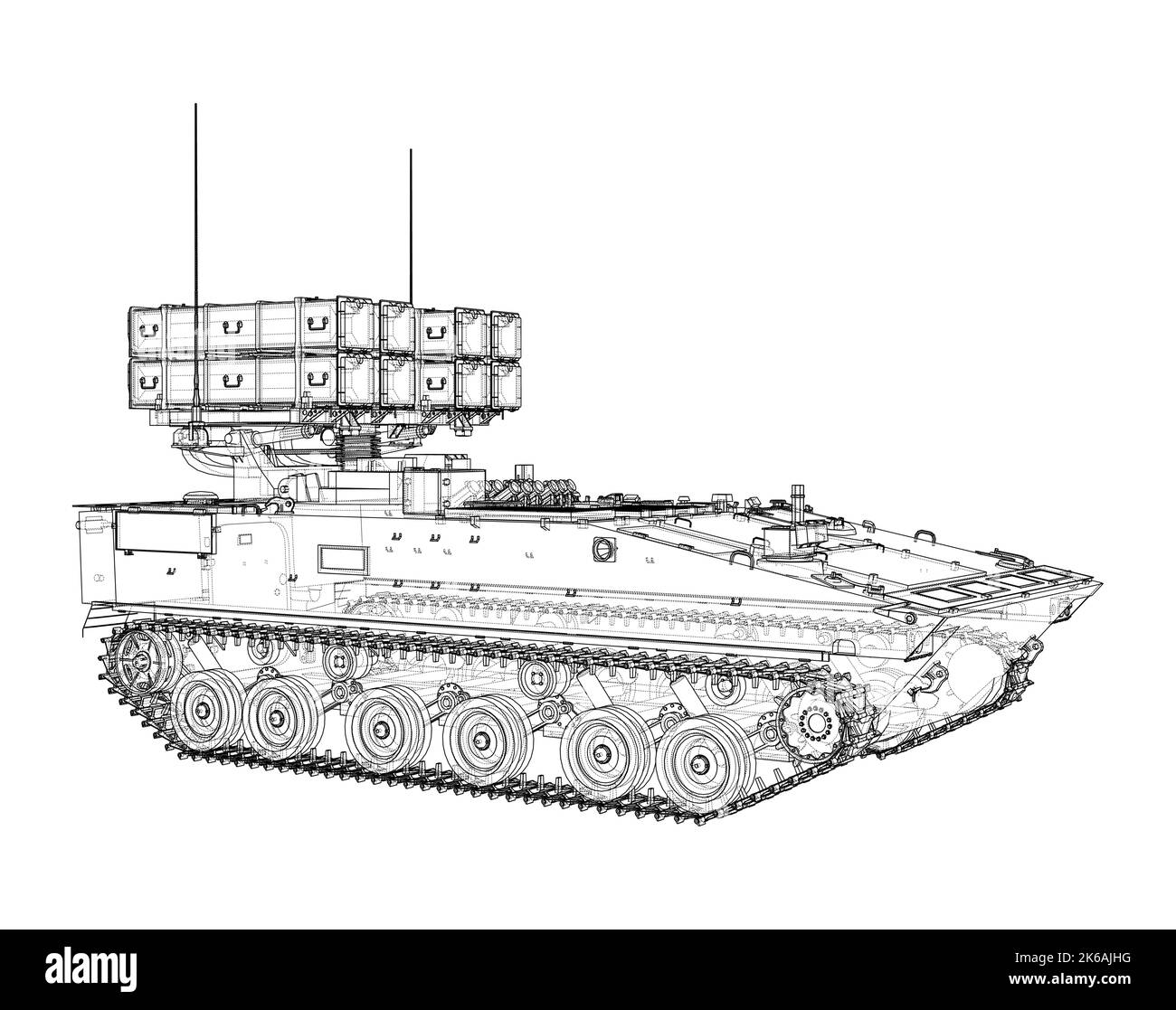Military track missle system. Vector Stock Vector Image & Art - Alamy