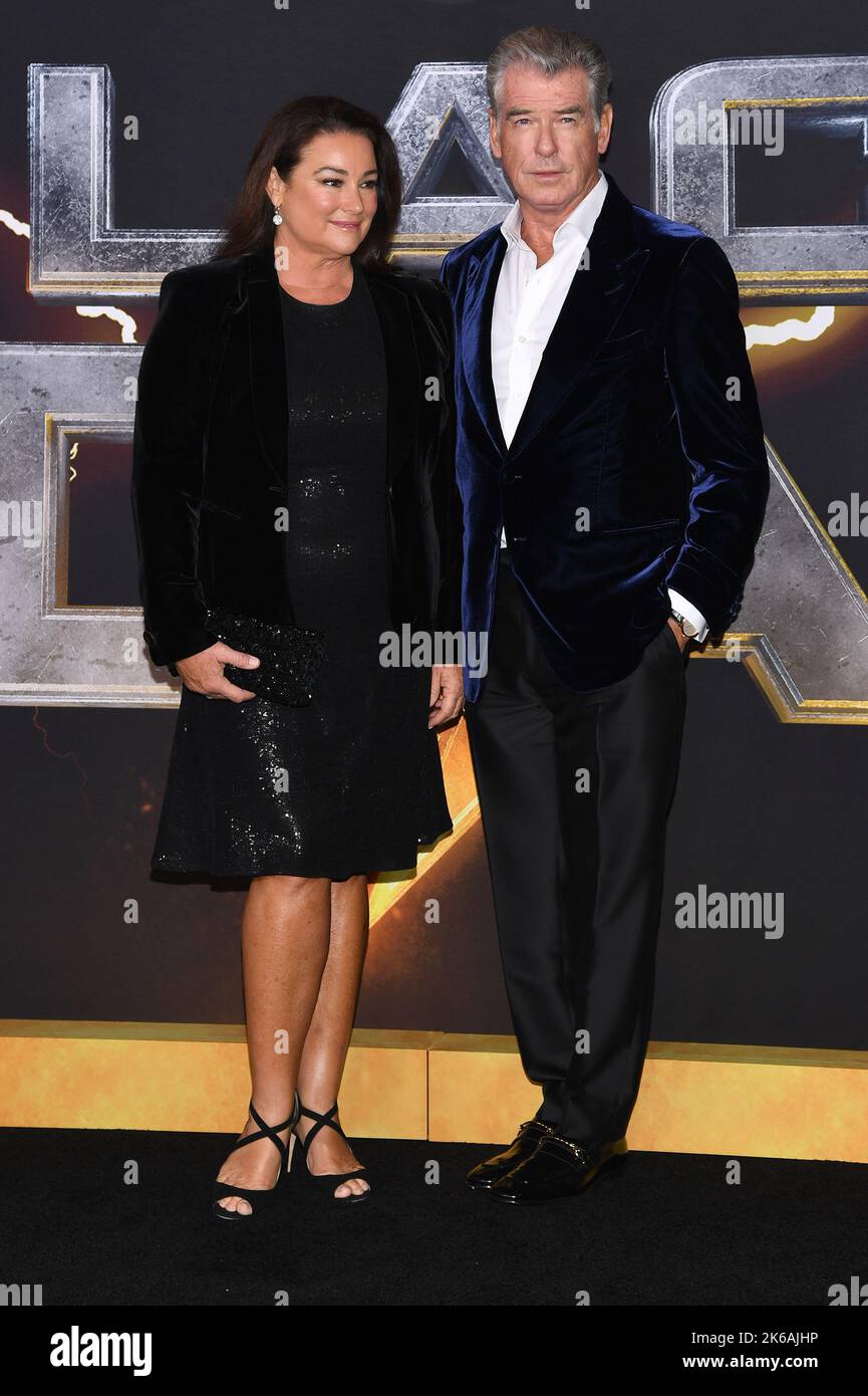 (L-R) Keely Shaye Smith and Pierce Brosnan attend the “Black Adam ...