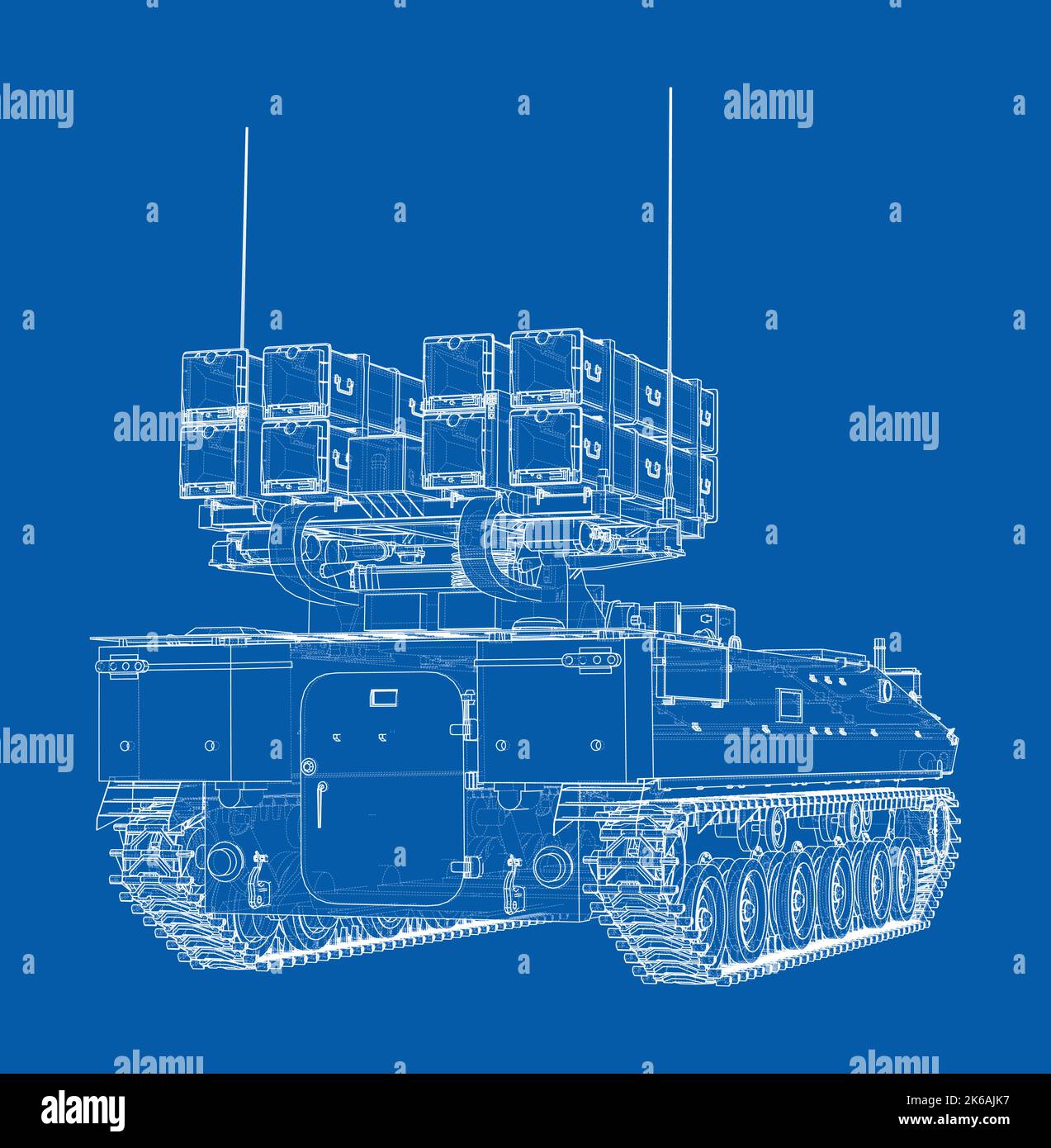Military track missle system. Vector Stock Vector Image & Art - Alamy