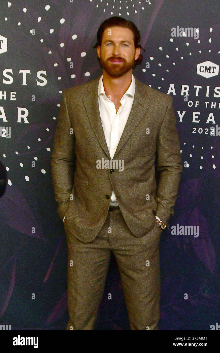 12 October 2022 - Nashville,Tennessee - Riley Green. 2022 CMT Artists ...