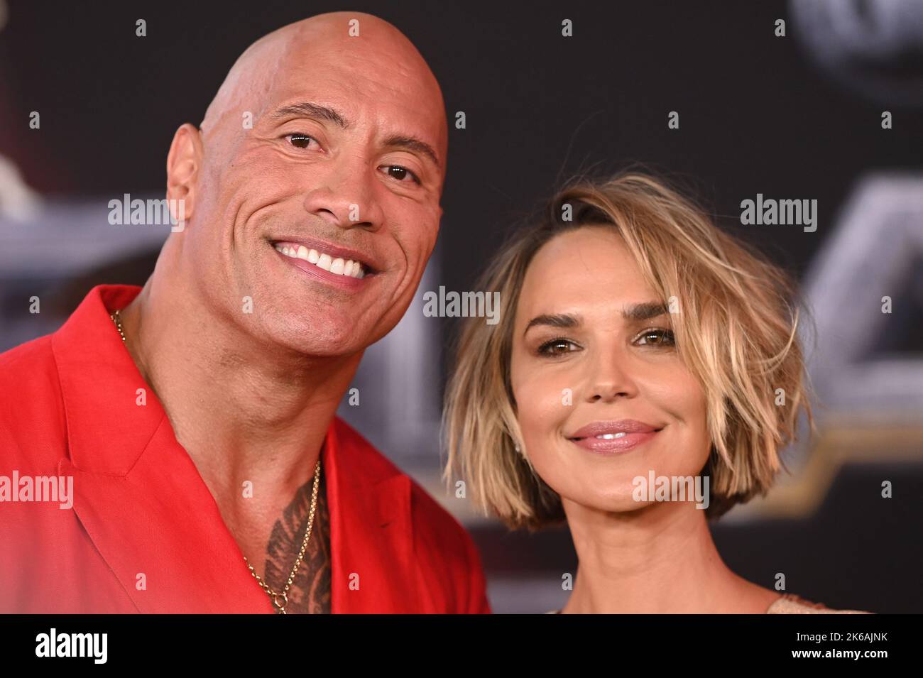 New York, USA. 12th Oct, 2022. (L-R) Dwayne Johnson and Arielle Kebbel ...