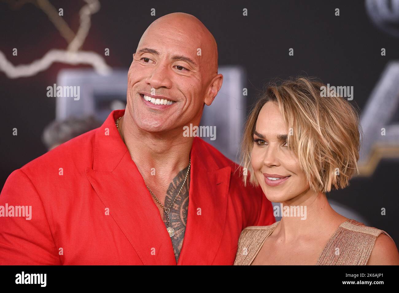 New York, USA. 12th Oct, 2022. (L-R) Dwayne Johnson and Arielle Kebbel ...