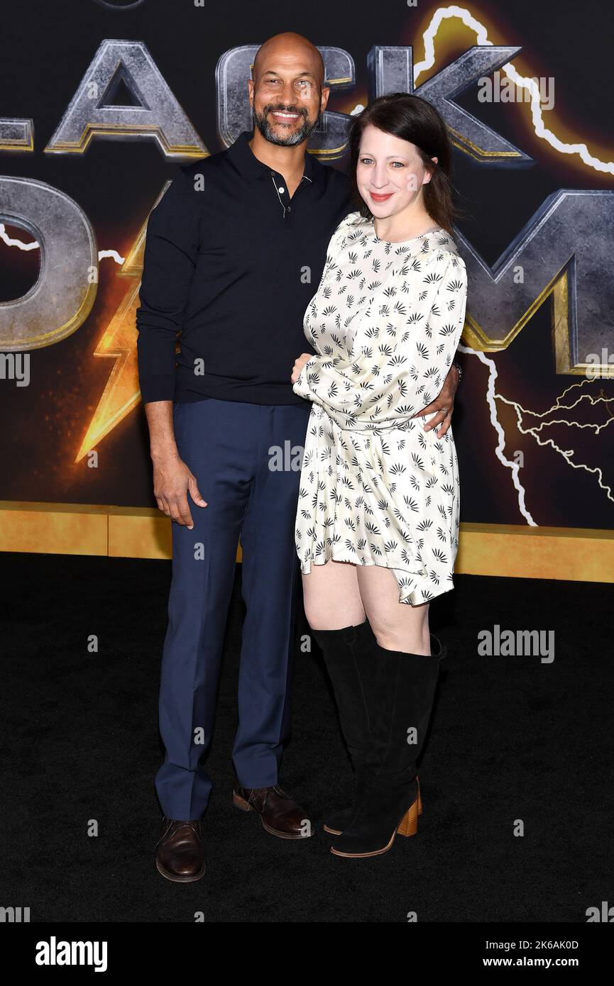 (L-R) Keegan-Michael Key and Elisa Key attend the “Black Adam” premiere ...