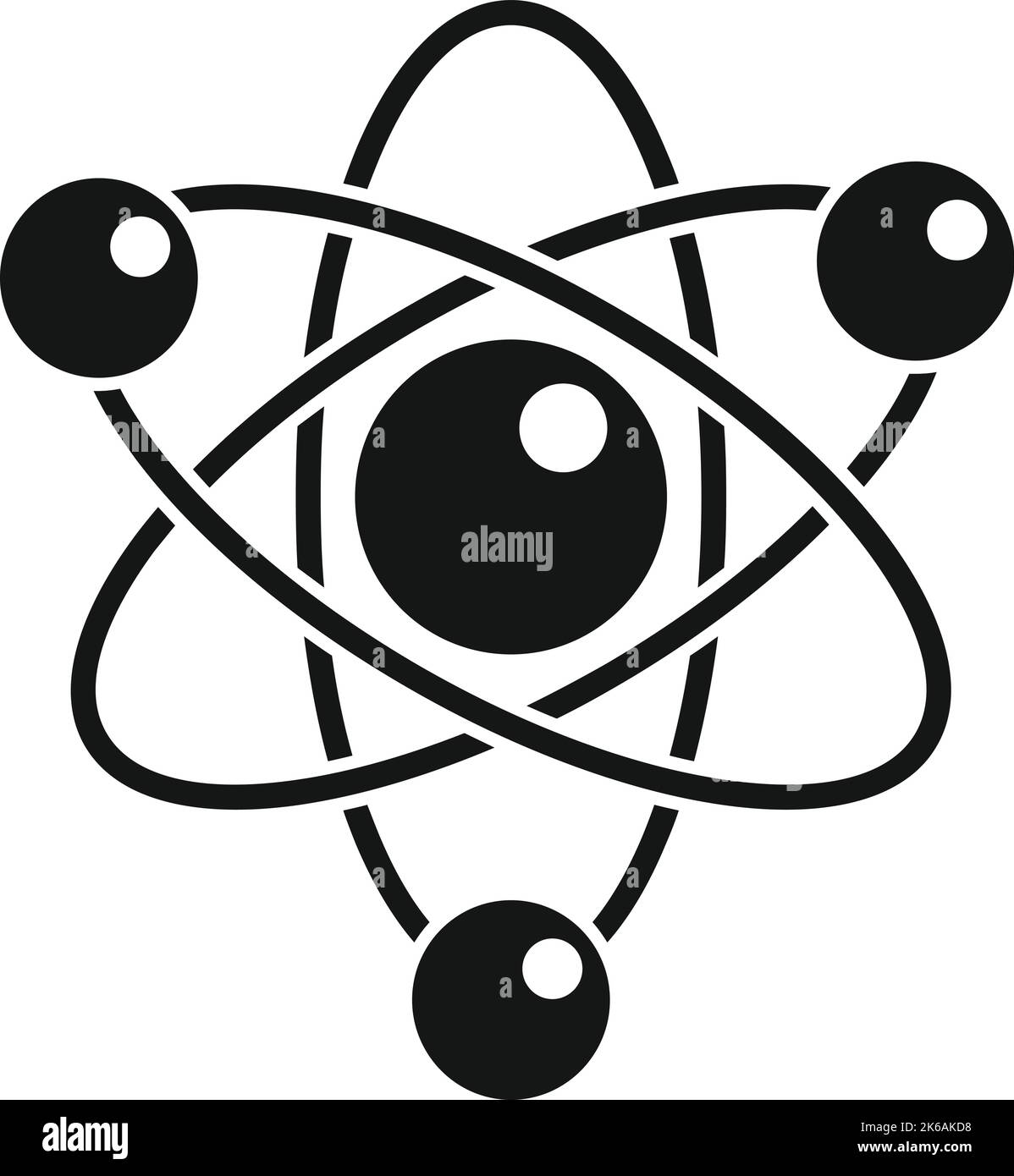 Atom energy icon simple vector. Clean eco. Recycle global Stock Vector ...