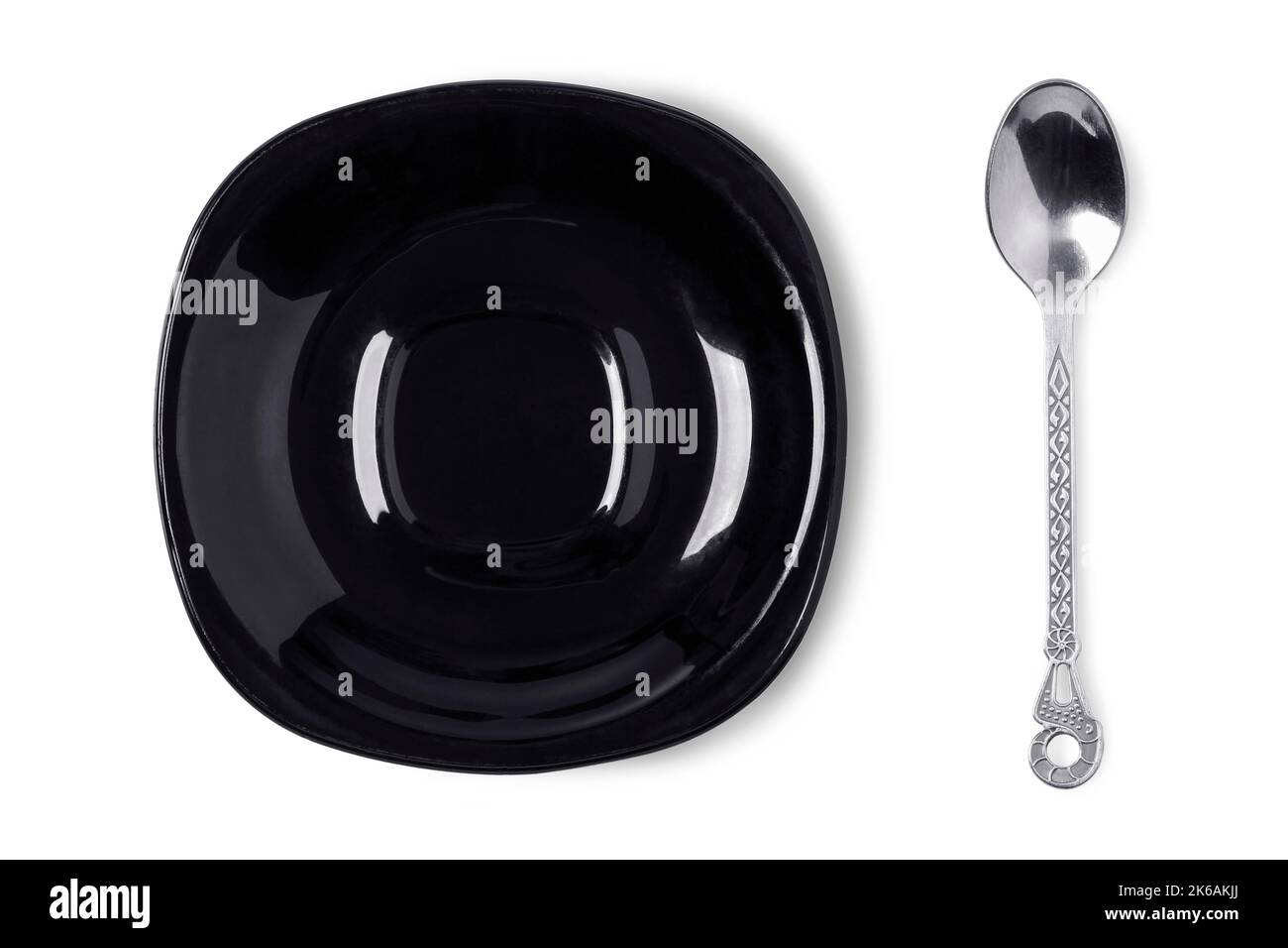 Cup saucer teaspoon white empty teacup hi-res stock photography and ...