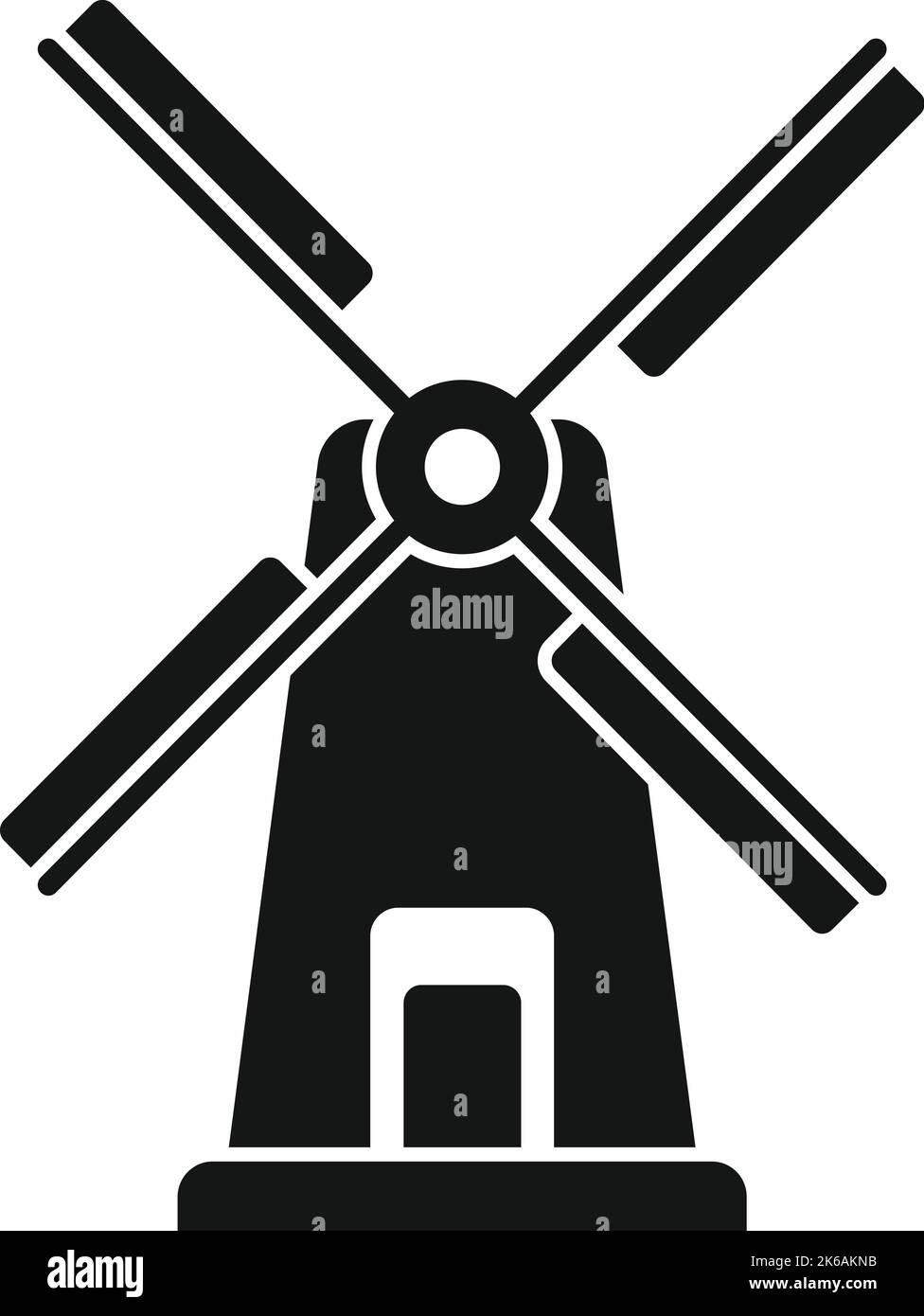 Eco mill icon simple vector. Nature clean. Solar plant Stock Vector ...