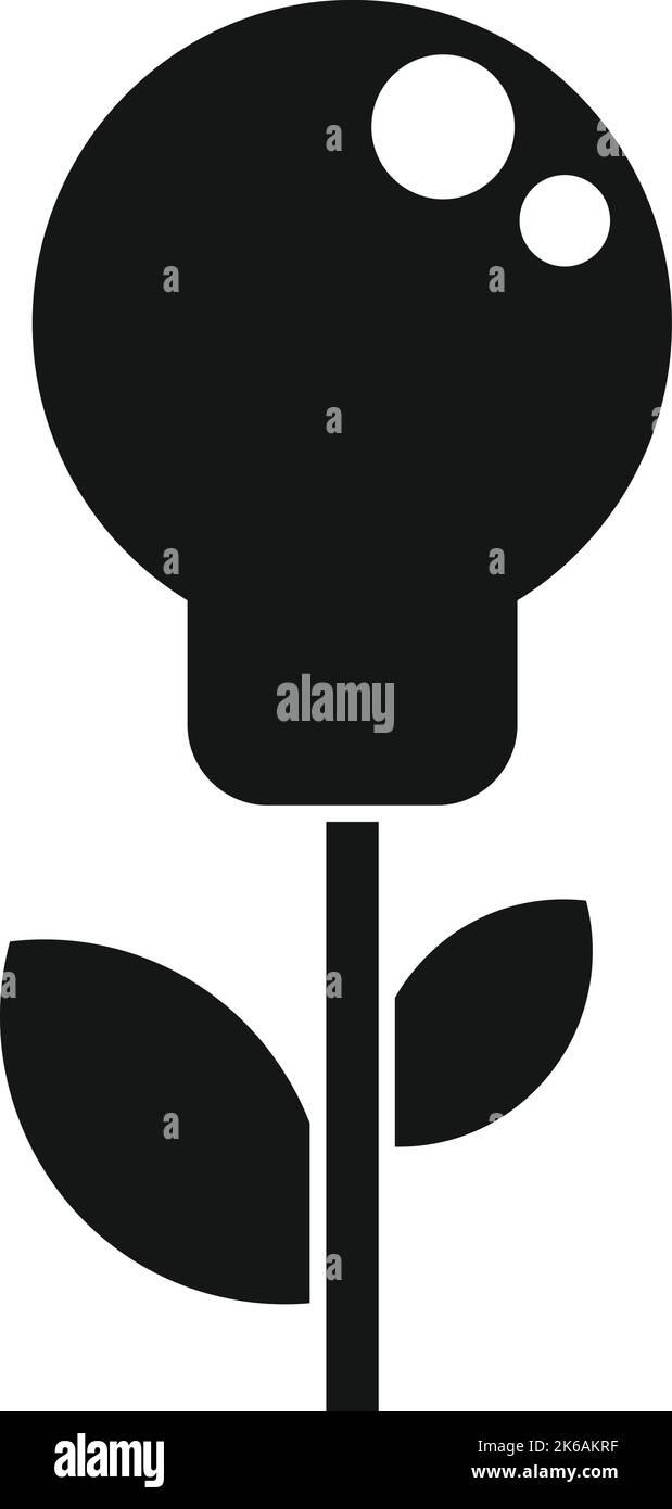 Eco plant bulb icon simple vector. Solar water. Fire tree Stock Vector ...