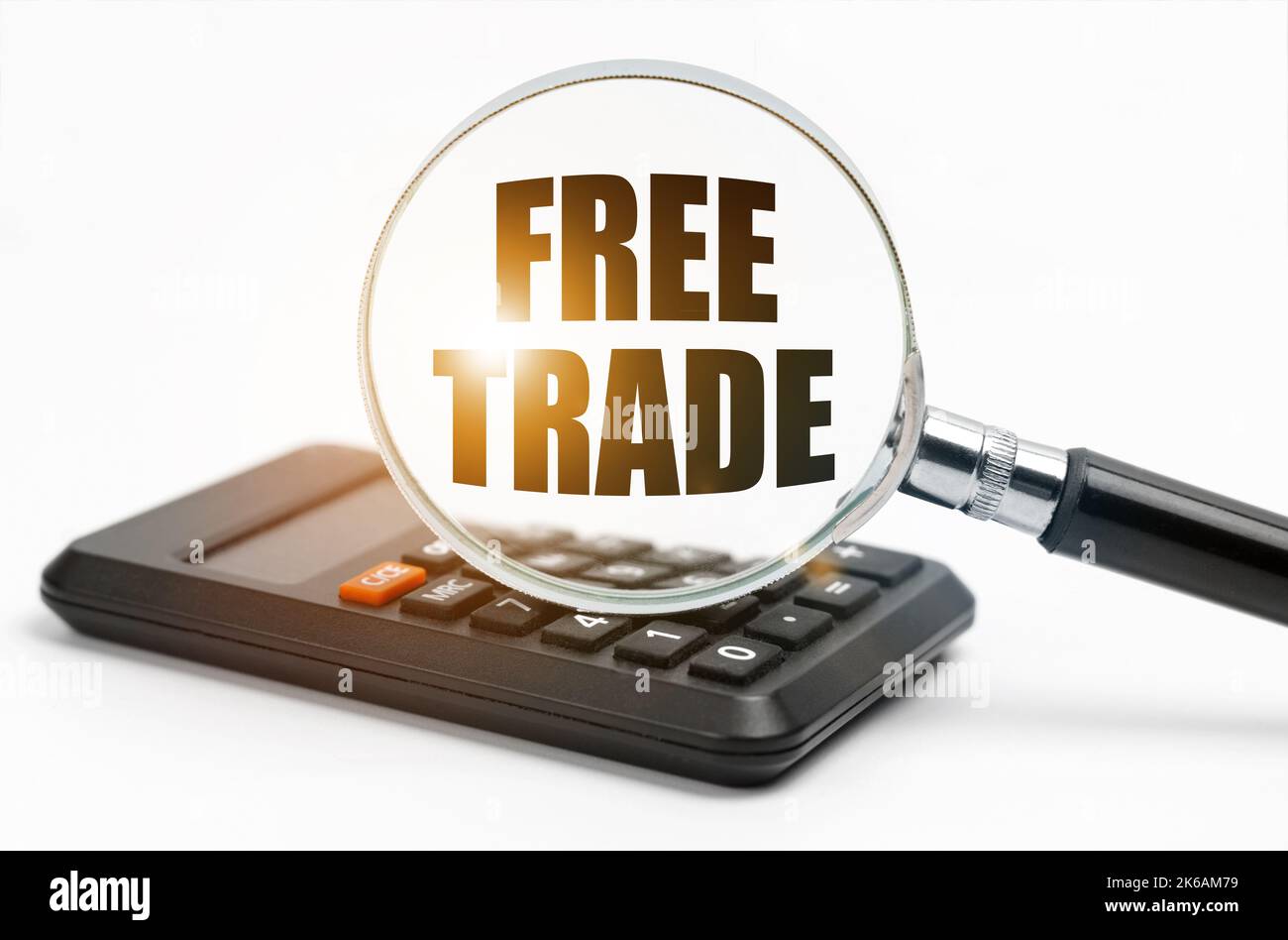 Business and finance concept. On the table is a calculator and a ...