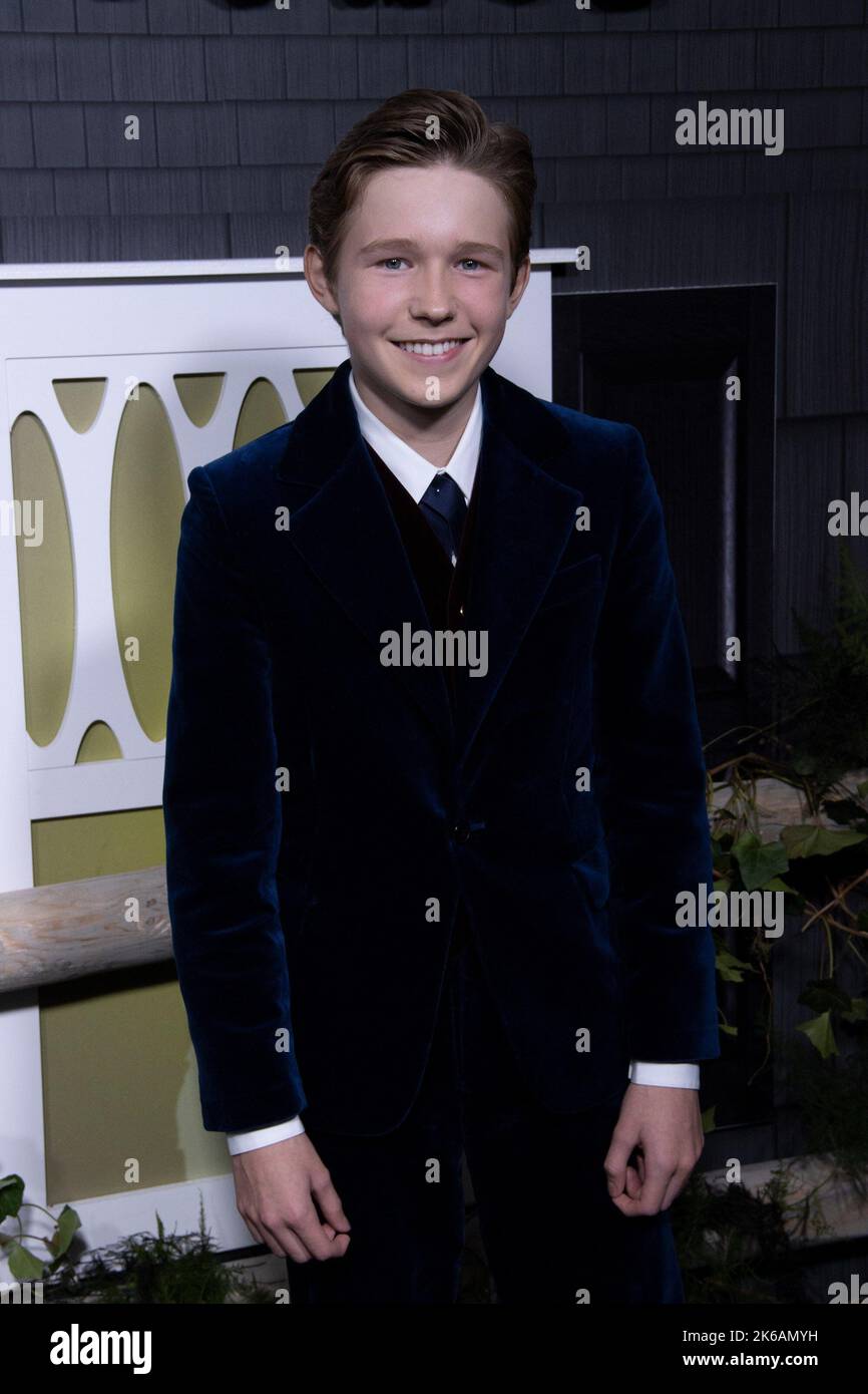New York, NY, USA. 12th Oct, 2022. Luke David Blumm at arrivals for THE ...