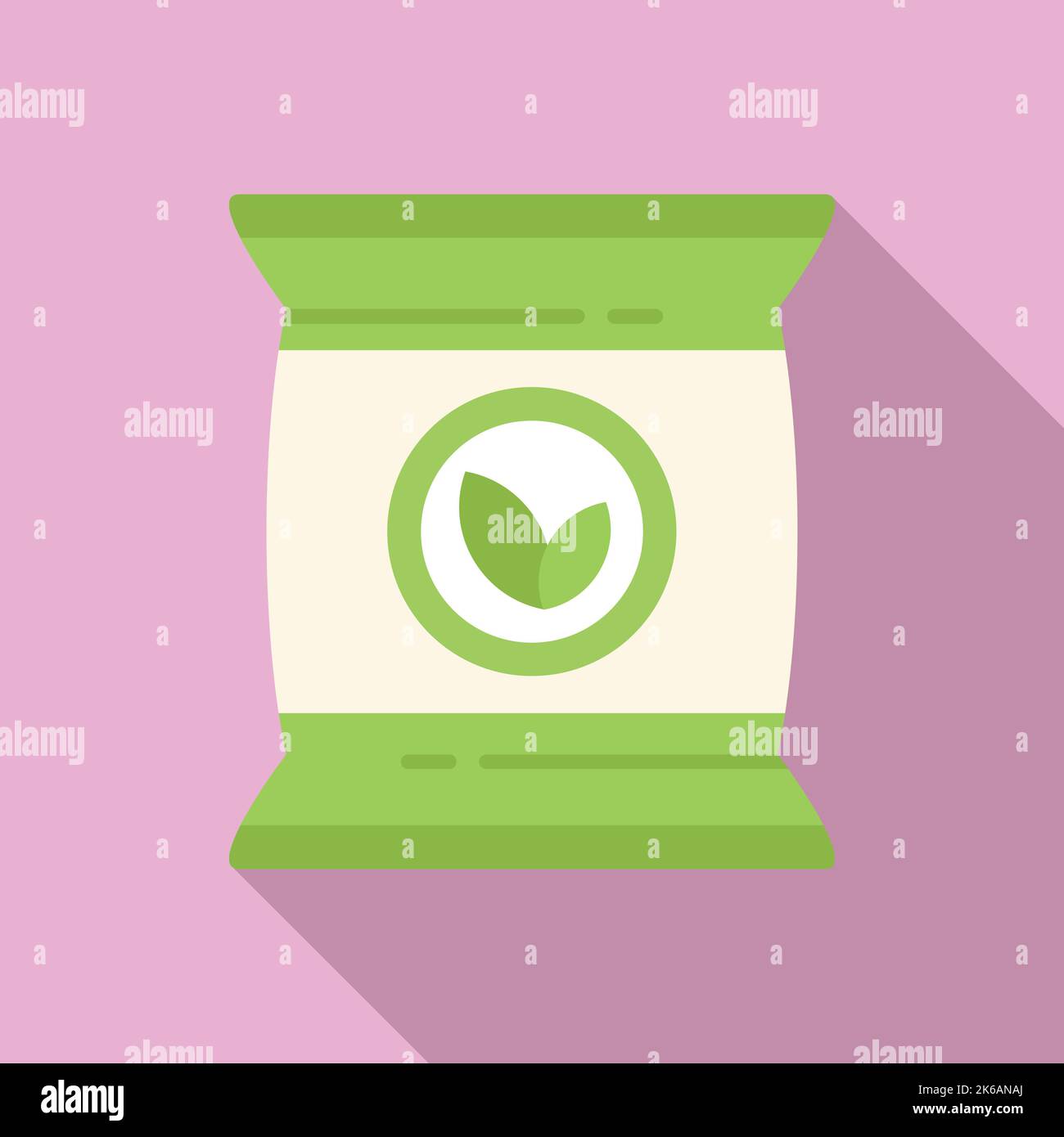 Plant soil pack icon flat vector. Farming agriculture. Food ecology ...