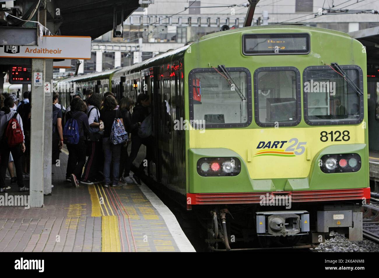 File photo dated 22/07/09 of a Dart train at Tara Street station in ...