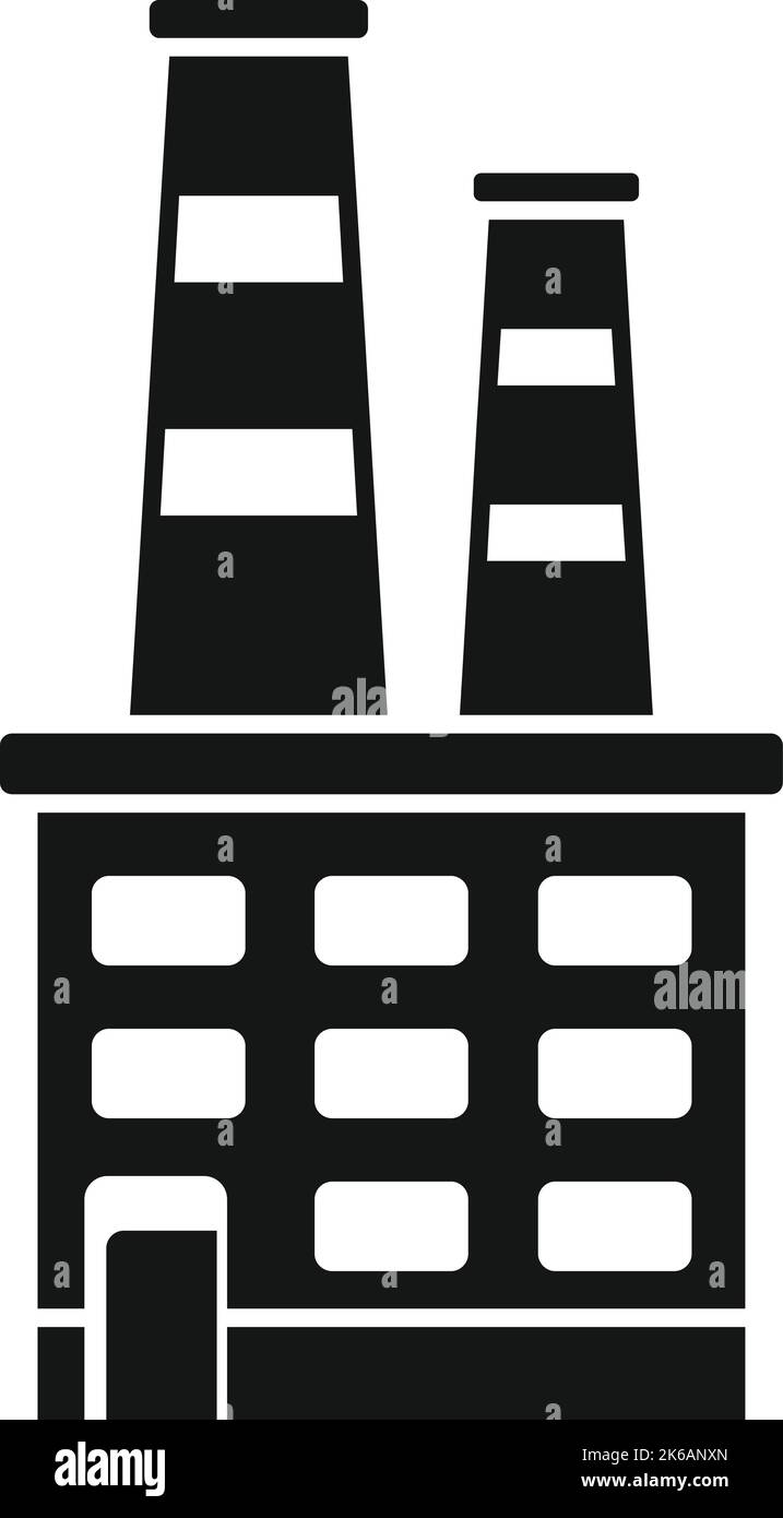 Eco factory icon simple vector. Water save. Clean power Stock Vector ...