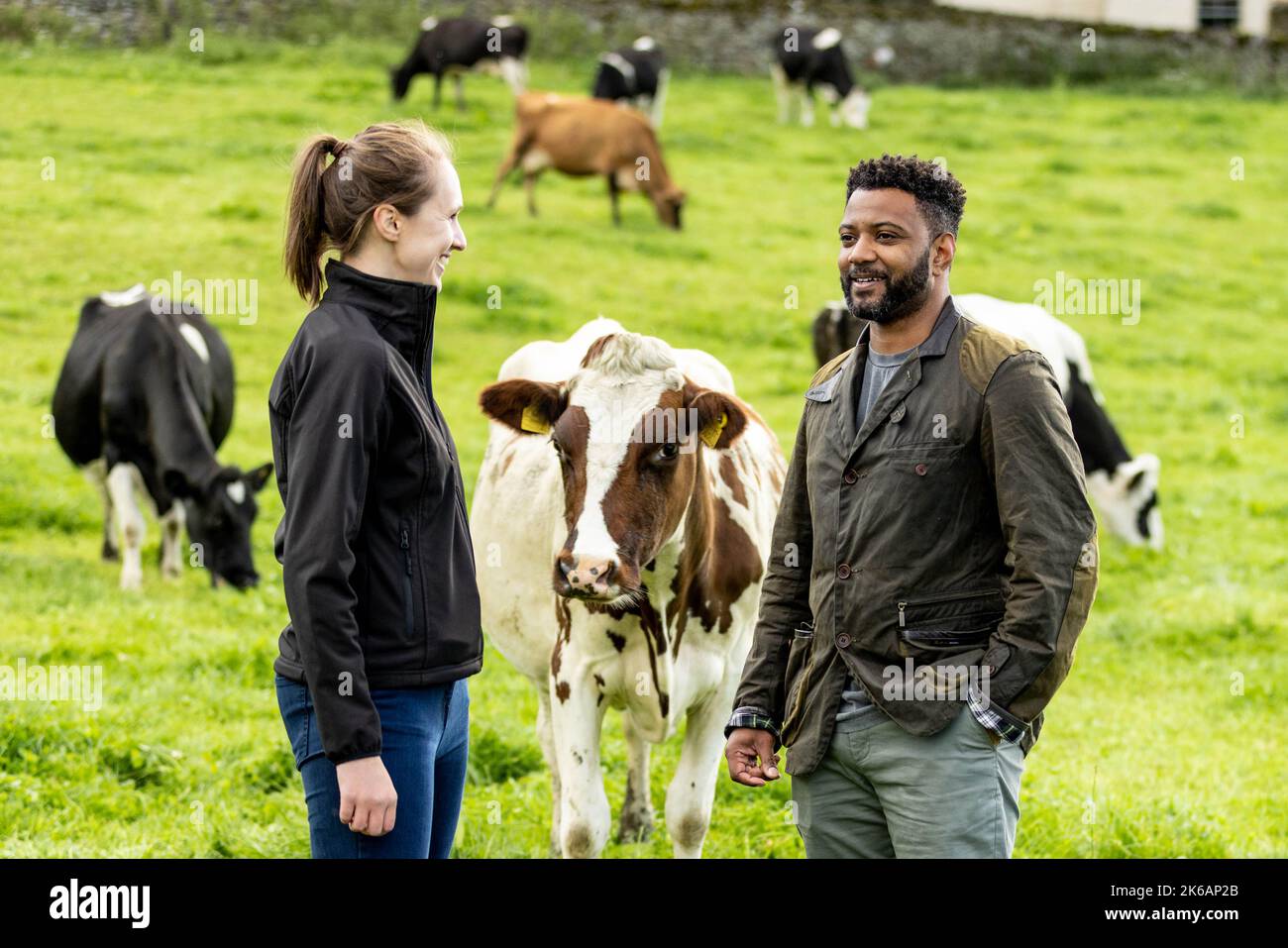 EDITORIAL USE ONLY JB Gill (right) with Jo Lawrence, senior manager ...
