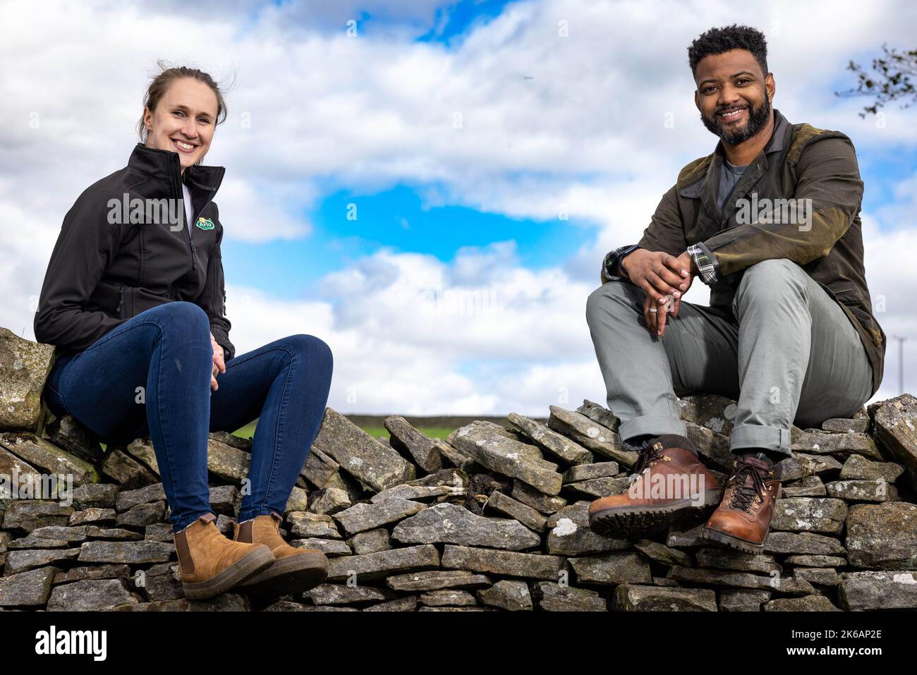 EDITORIAL USE ONLY JB Gill (right) with Jo Lawrence, senior manager ...