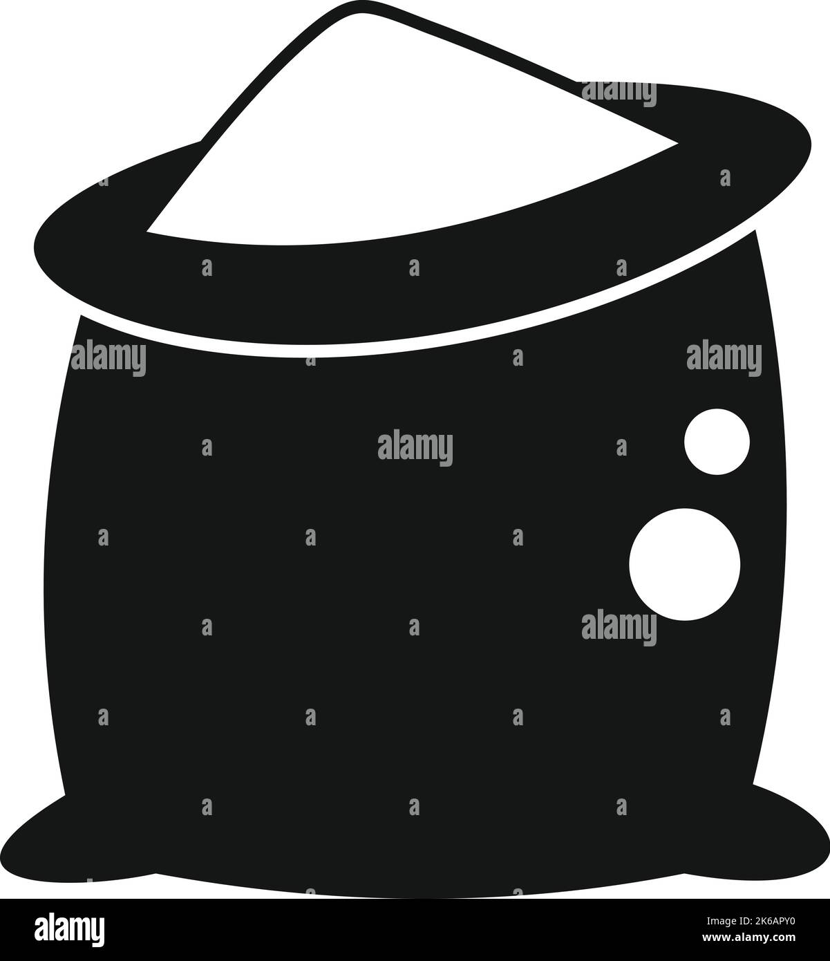 Flour Sack Icon Simple Vector Organic Food Eco Farm Stock Vector Image And Art Alamy