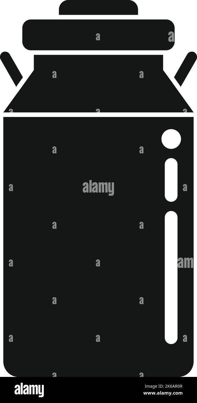 Milk pot icon simple vector. Eco farm. Garden farming Stock Vector ...