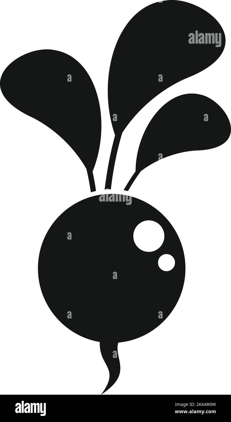 Radish icon simple vector. Eco farming. Field garden Stock Vector Image ...