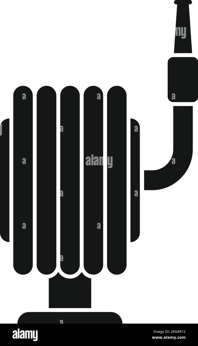 Garden hose icon simple vector. Eco farmer. Village farming Stock ...