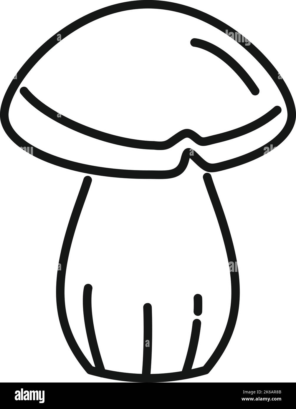 Eco mushroom icon outline vector. Organic farm. House industry Stock ...