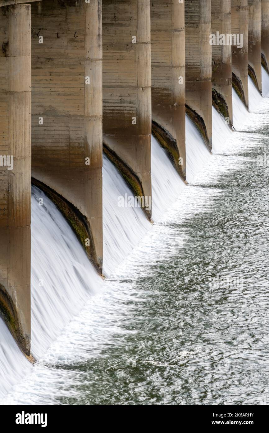 water released from hydroelectric power station Stock Photo - Alamy