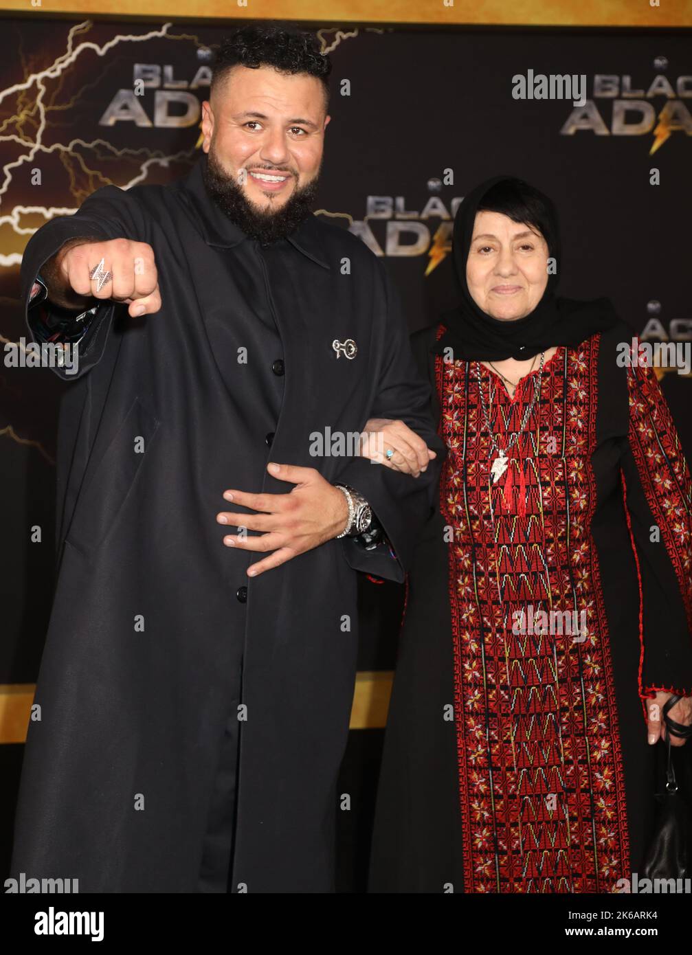 October 12, 2022, New York City, New York, USA: Actor/comedian MOHAMMED AMER and his mother ...