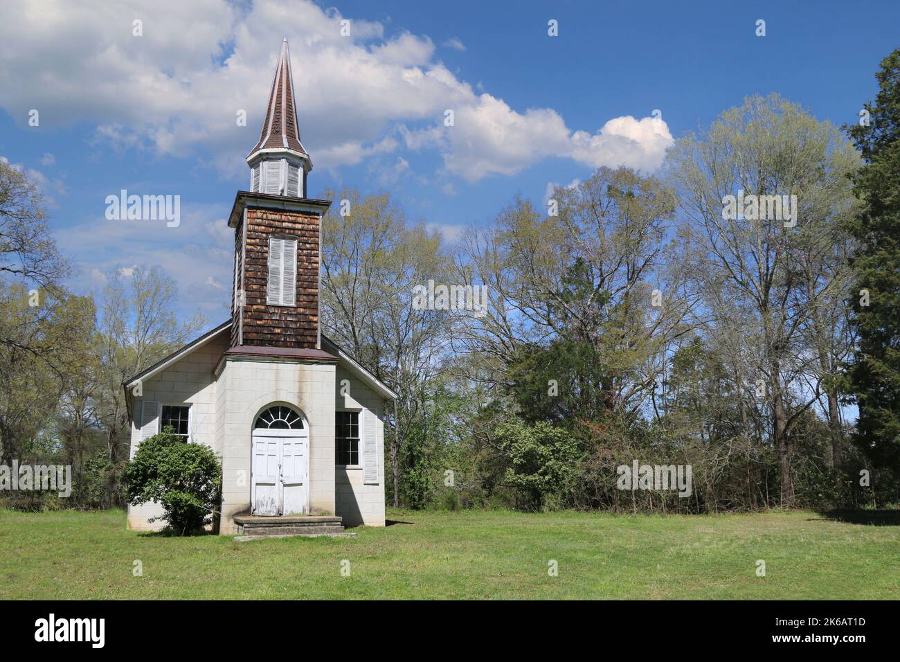 a rural deserted abandoned church chapel worship religious cross ...