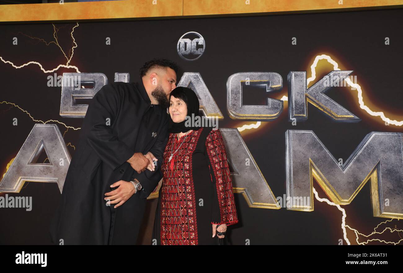 October 12, 2022, New York City, New York, USA: Actor/comedian MOHAMMED AMER and his mother ...