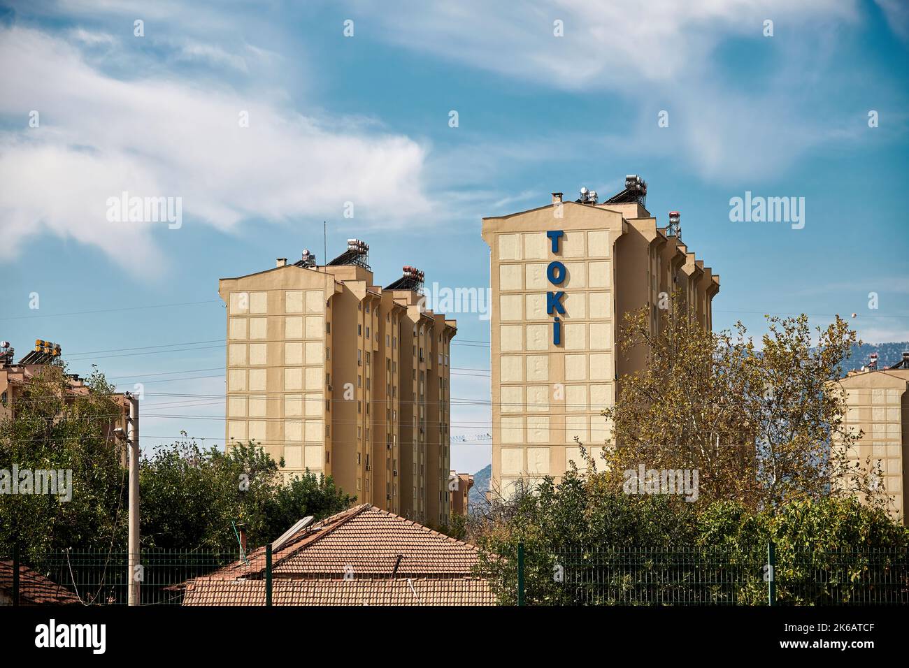 Antalya, Turkey - October 12, 2022: Toki social housing built in rural ...