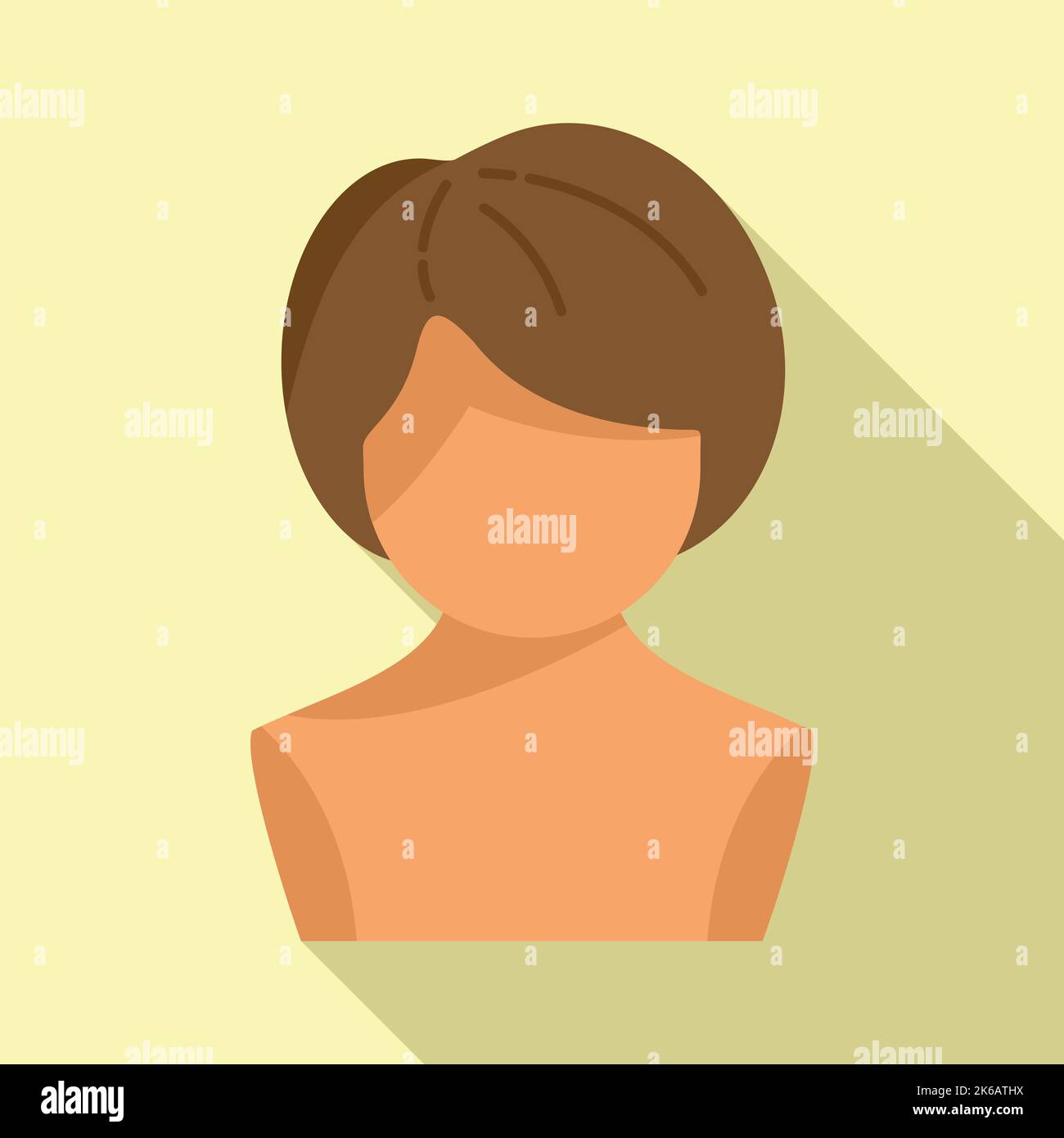 Back wig icon flat vector. Head style. Fashion model Stock Vector Image ... Back wig icon flat vector. Head style. Fashion model Stock Vector Image ...