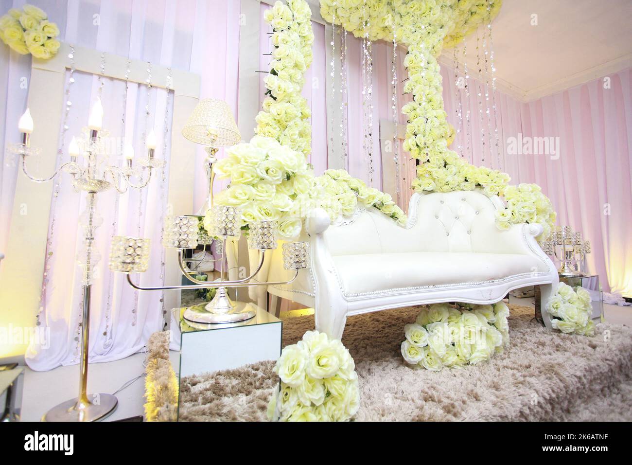 Original wedding floral decoration Stock Photo - Alamy