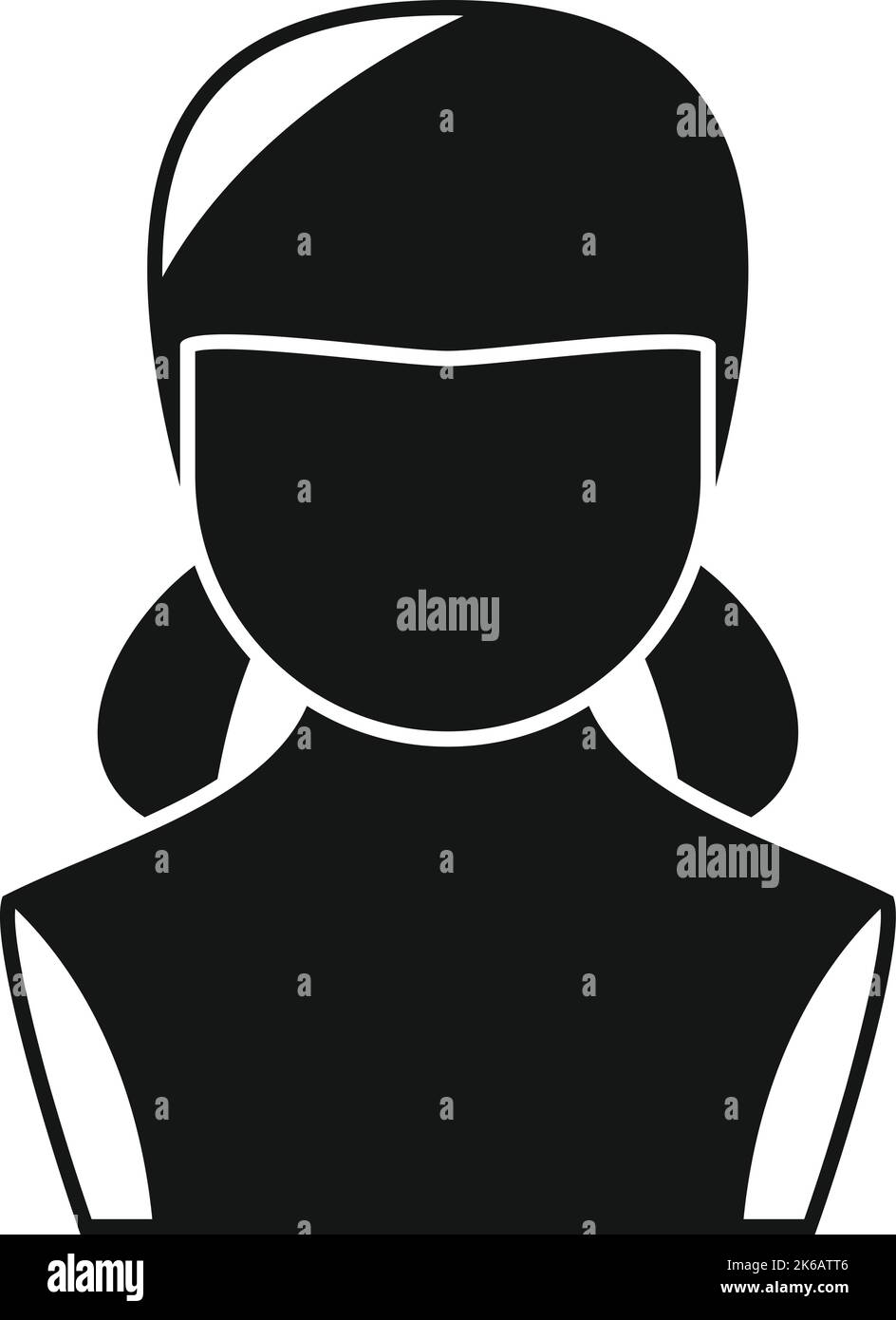 Hair wig icon simple vector. Head style. Fashion girl Stock Vector ... Hair wig icon simple vector. Head style. Fashion girl Stock Vector ...